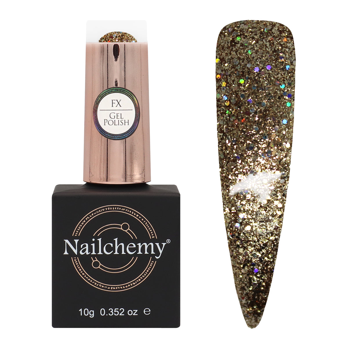 Fools Gold- Winter Solstice - FX Gel Polish – Nailchemy Limited