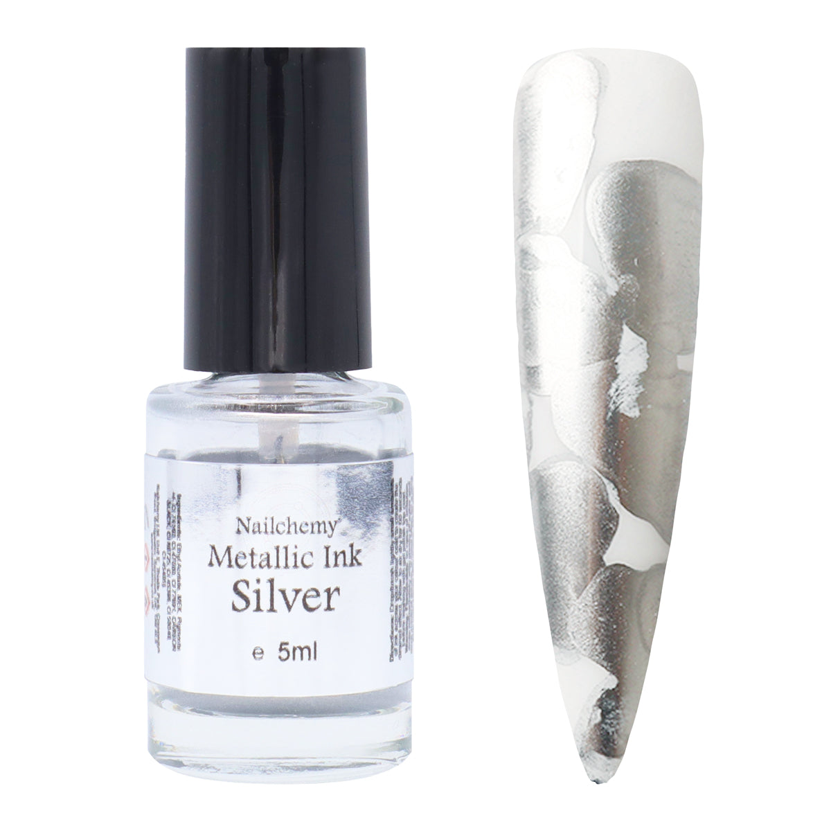 Metallic Ink - Silver - 5ml – Nailchemy Limited